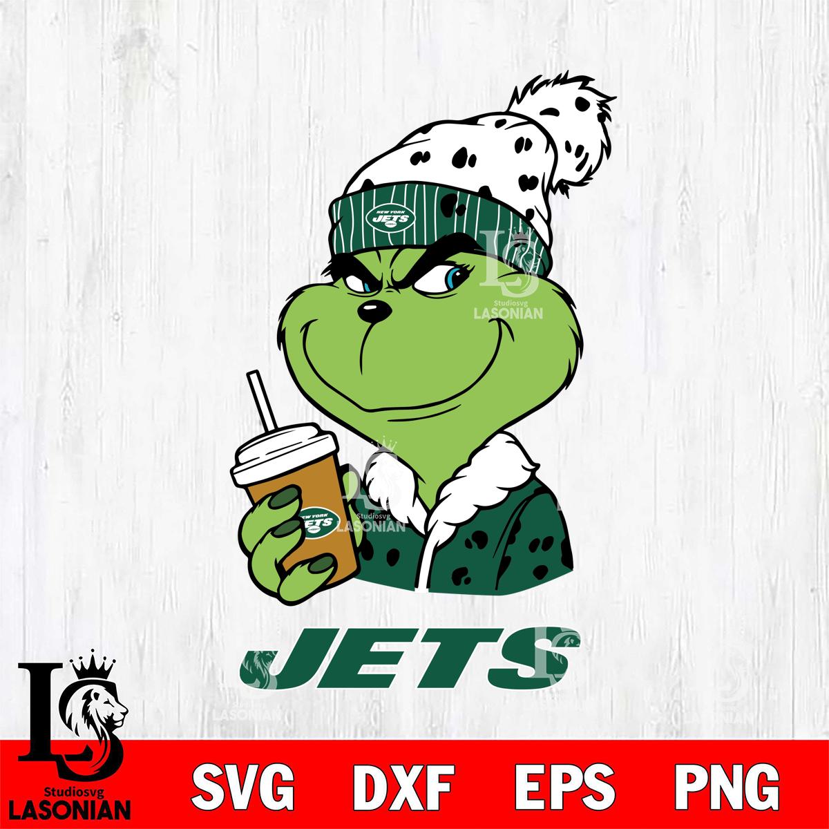 New York Jets Grinch Christmas hat – lasoniansvg