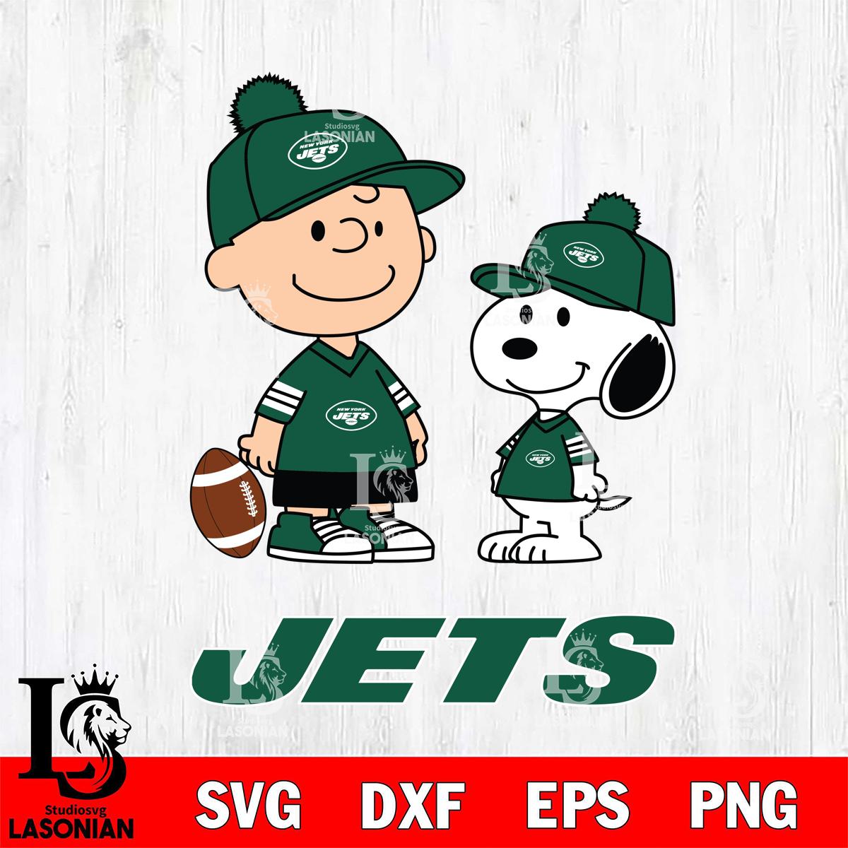 New York Jets Peanuts Snoopy Friends Football – lasoniansvg