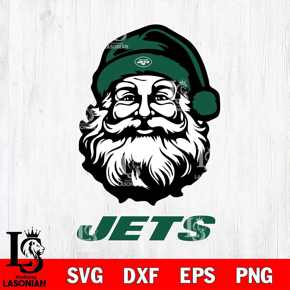New York Jets Santa Claus Christmas – lasoniansvg