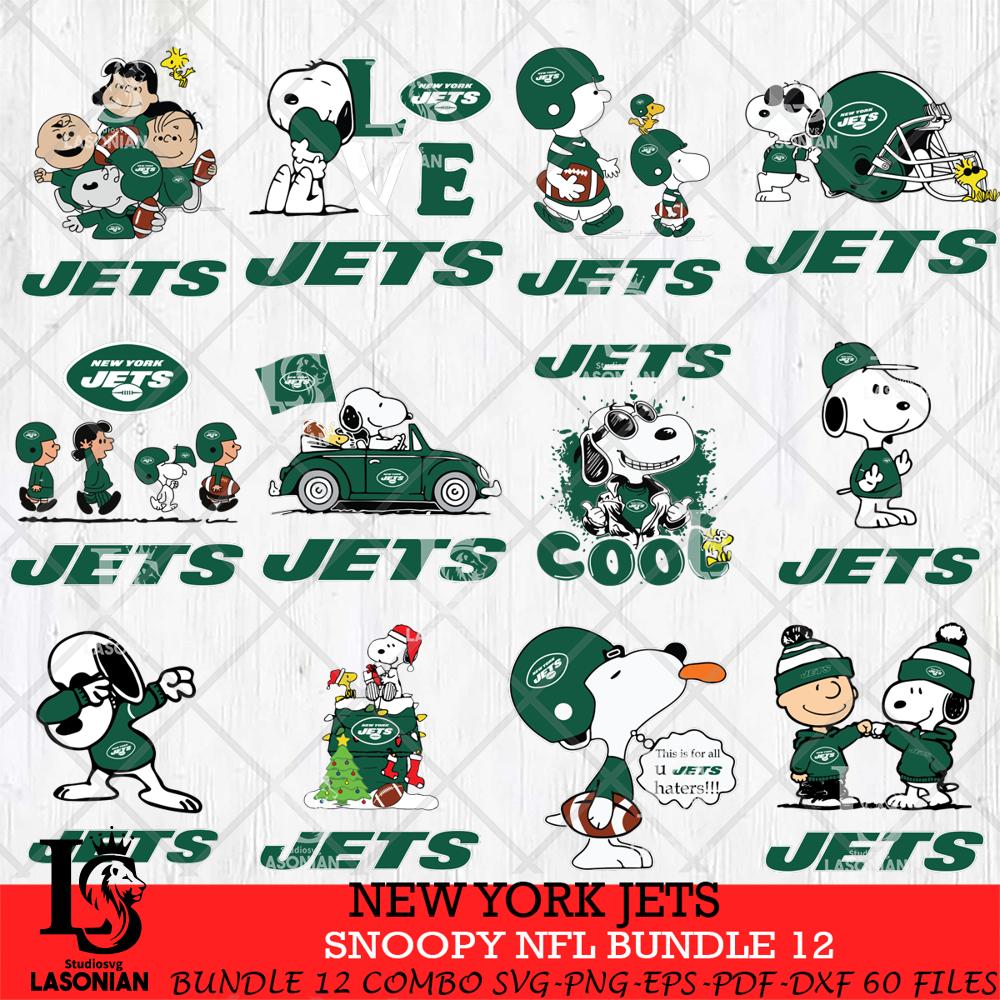 New York Jets Snoopy NFL Bundle 12 SVG – lasoniansvg