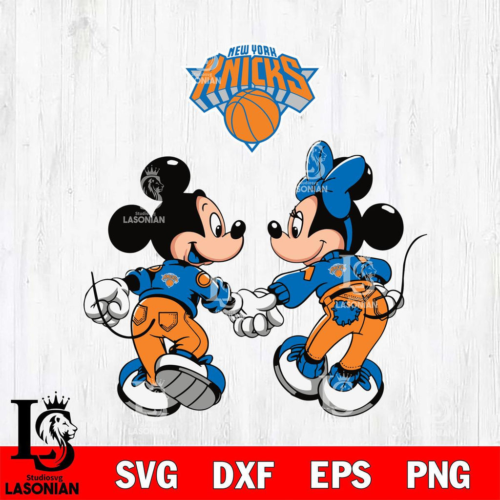 New York Knicks Fan Minnie And Mickey Love – lasoniansvg