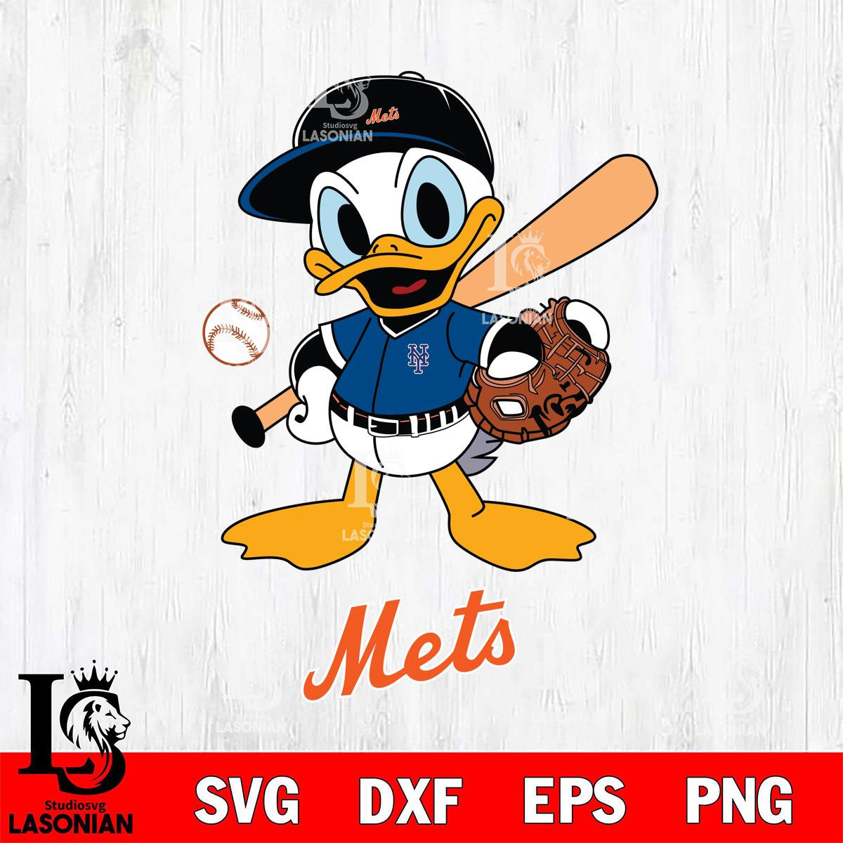 New York Mets Donald Duck Baseball – lasoniansvg