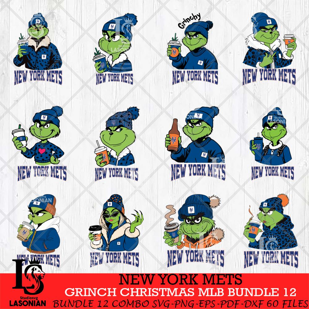 New York Mets Grinch Christmas MLB Bundle 12 – lasoniansvg