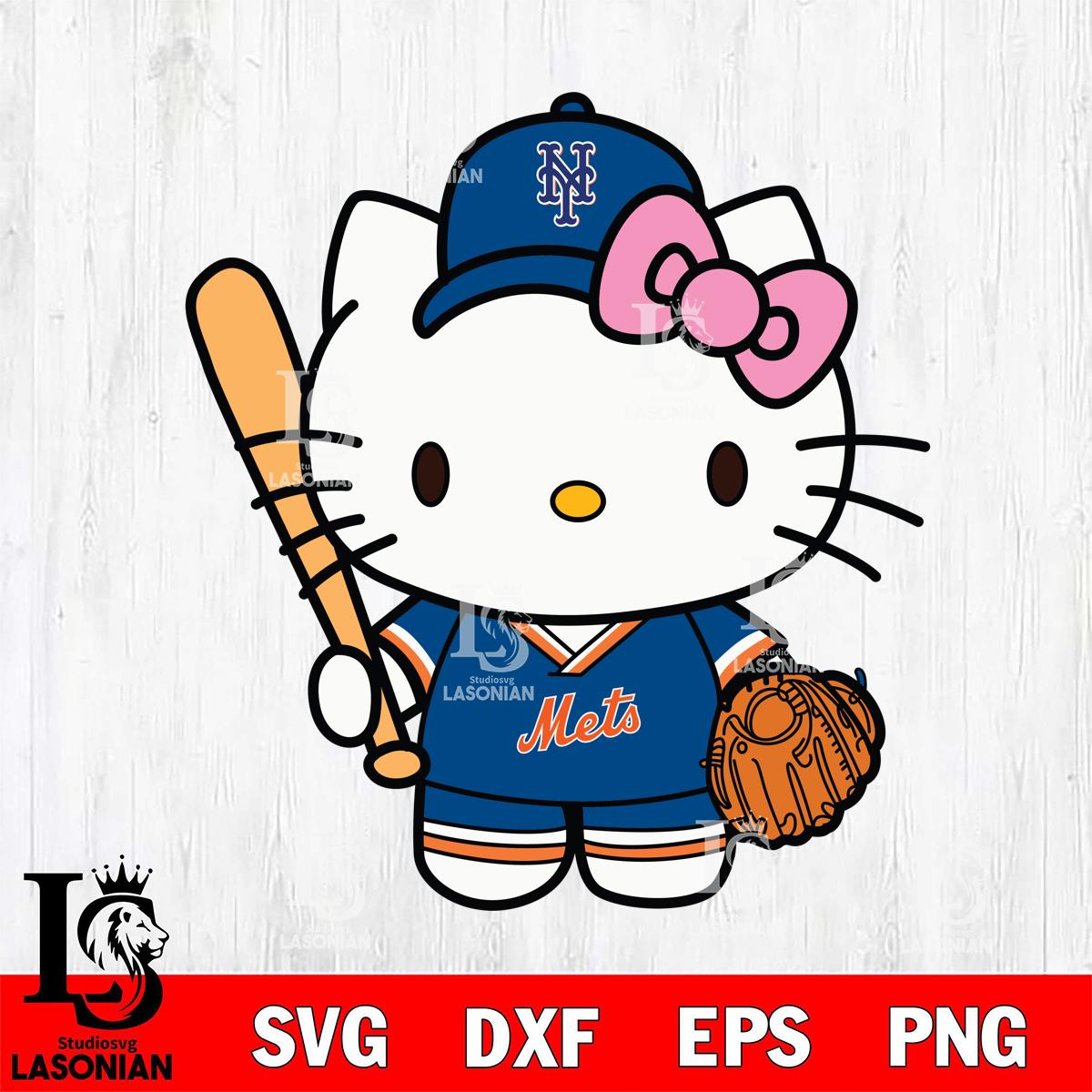 New York Mets Pink Hello Kitty Cute – lasoniansvg