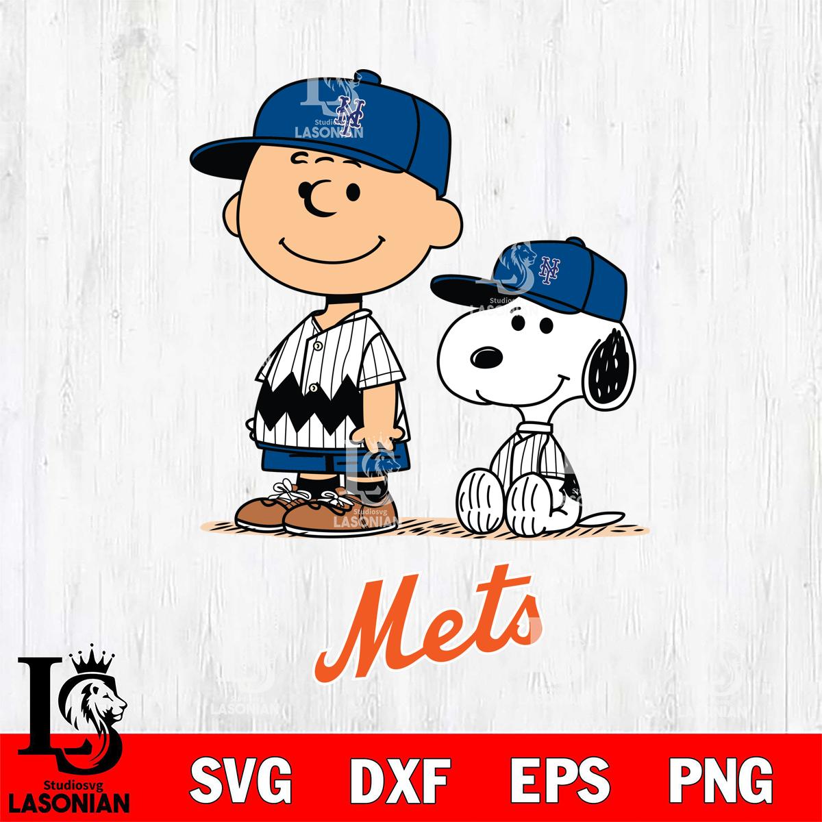 New York Mets Snoopy and Charlie brown Smile Sport – lasoniansvg