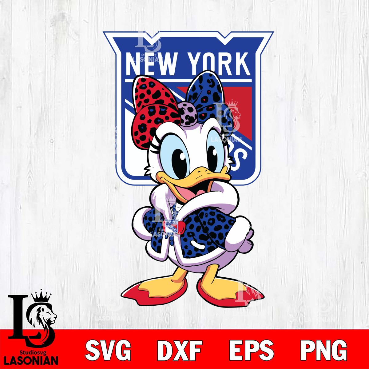 New York Rangers Fancy Daisy Duck Disney – lasoniansvg