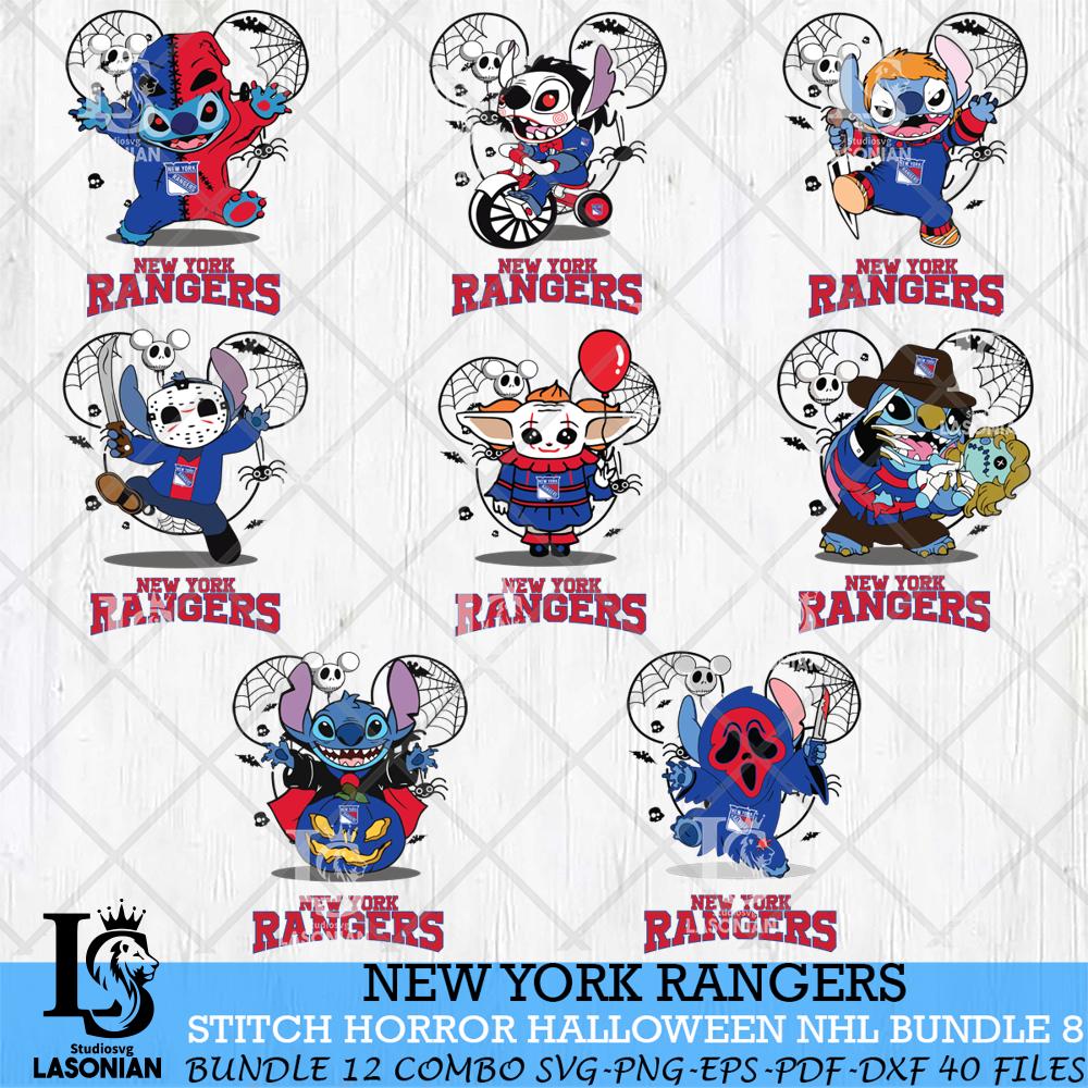 New York Rangers Stitch Halloween Bundle 8 SVG – lasoniansvg