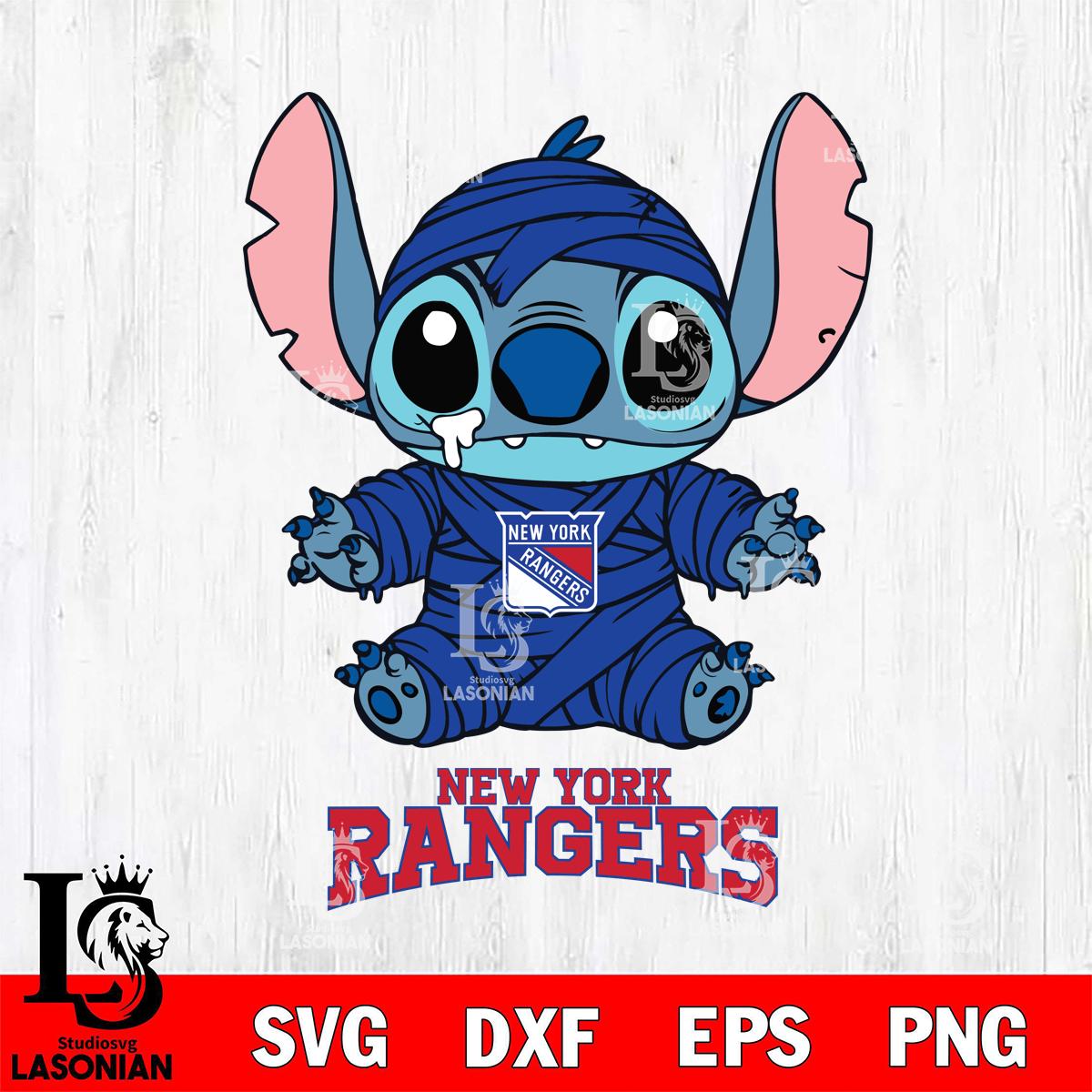 New York Rangers Stitch Mummy – lasoniansvg