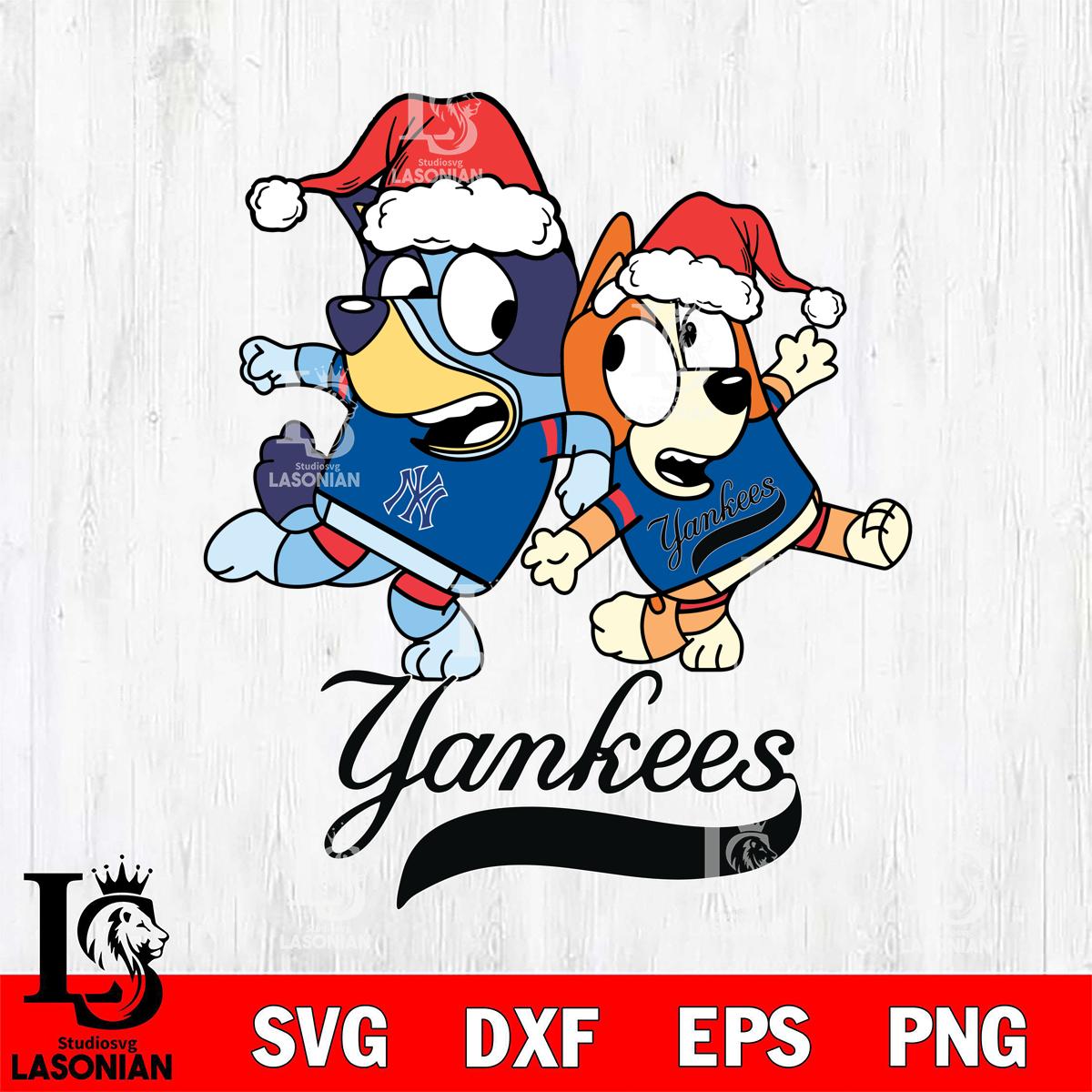 New York Yankees Bluey Christmas Holiday – lasoniansvg