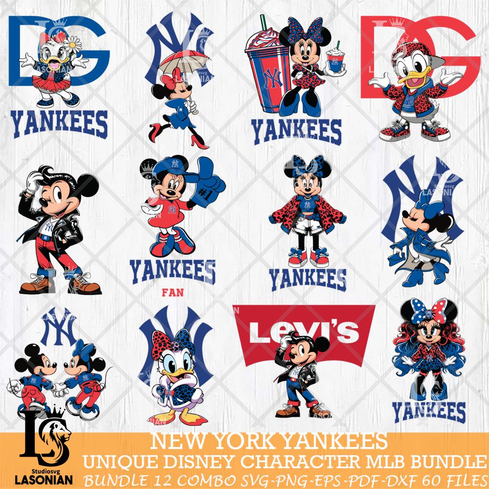New York Yankees Disney character MLB Bundle 12 – lasoniansvg