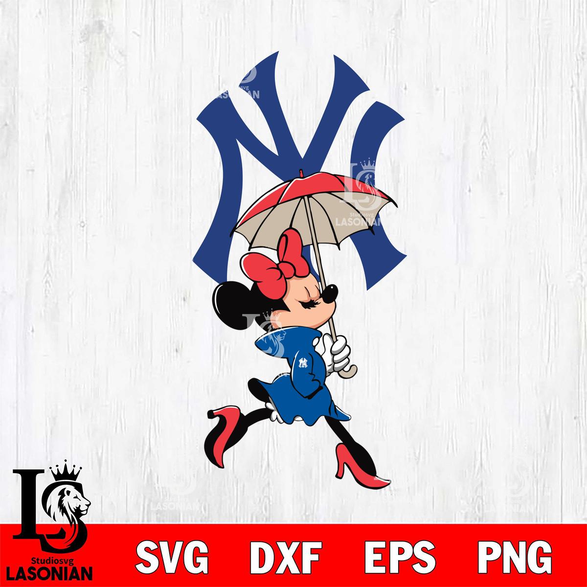 New York Yankees Fancy Minnie – lasoniansvg