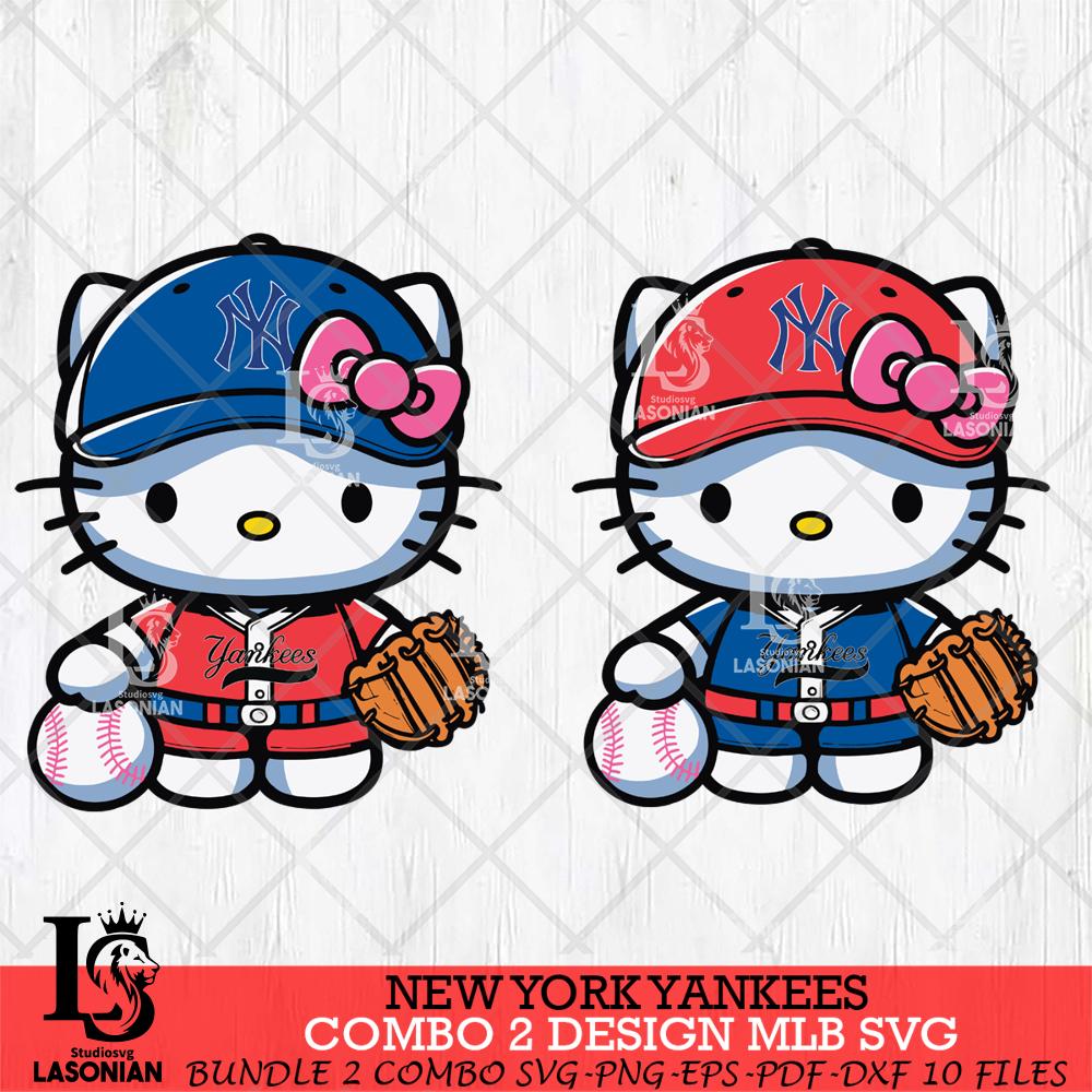 New York Yankees Hello Kitty Bundle 2 SVG – lasoniansvg