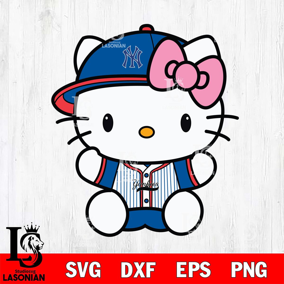 New York Yankees Pink Hello Kitty Baby – lasoniansvg