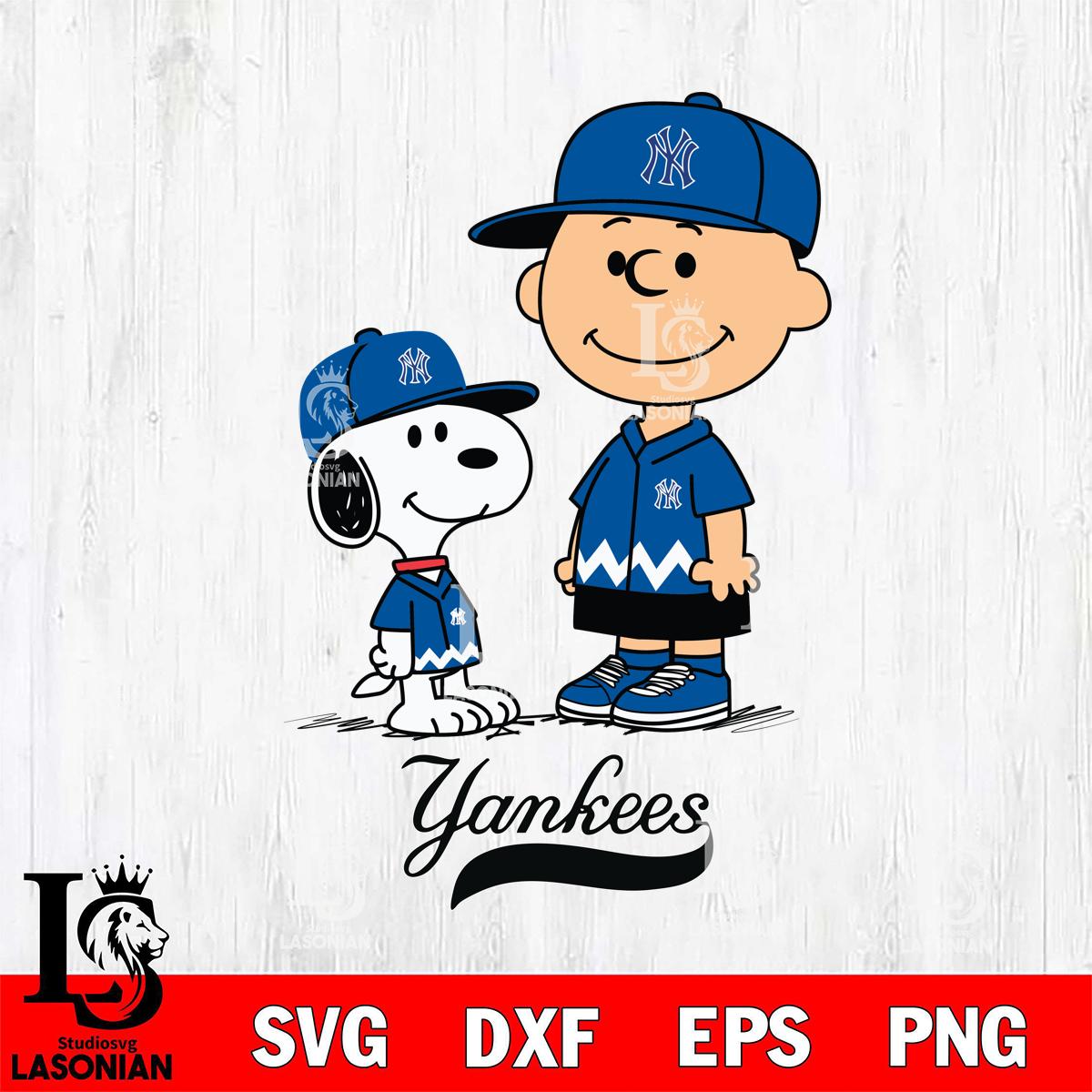 New York Yankees snoopy and charlie brown Sport Baseball – lasoniansvg