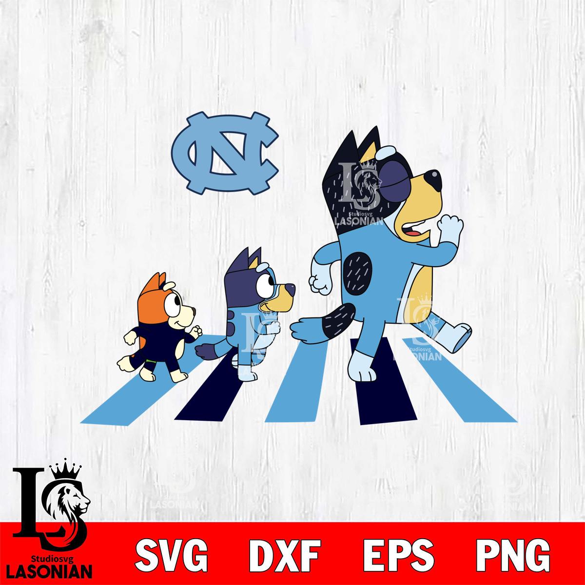 North Carolina Tar Heels Bluey 6 – lasoniansvg