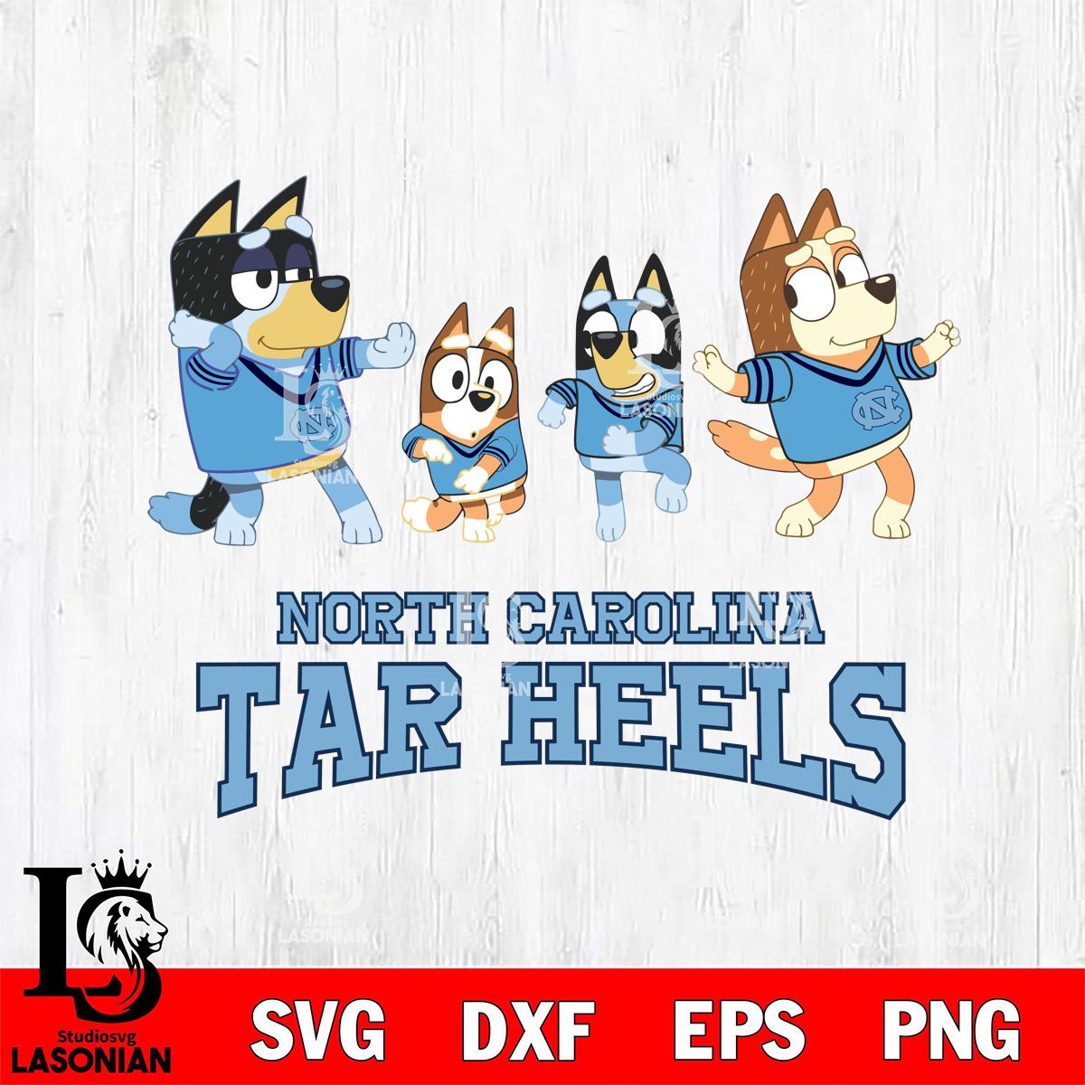 North Carolina Tar Heels Bluey Dance Mode Squats – lasoniansvg
