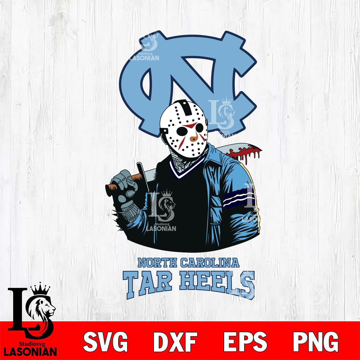 North Carolina Tar Heels Jason Voorhees 10 – lasoniansvg
