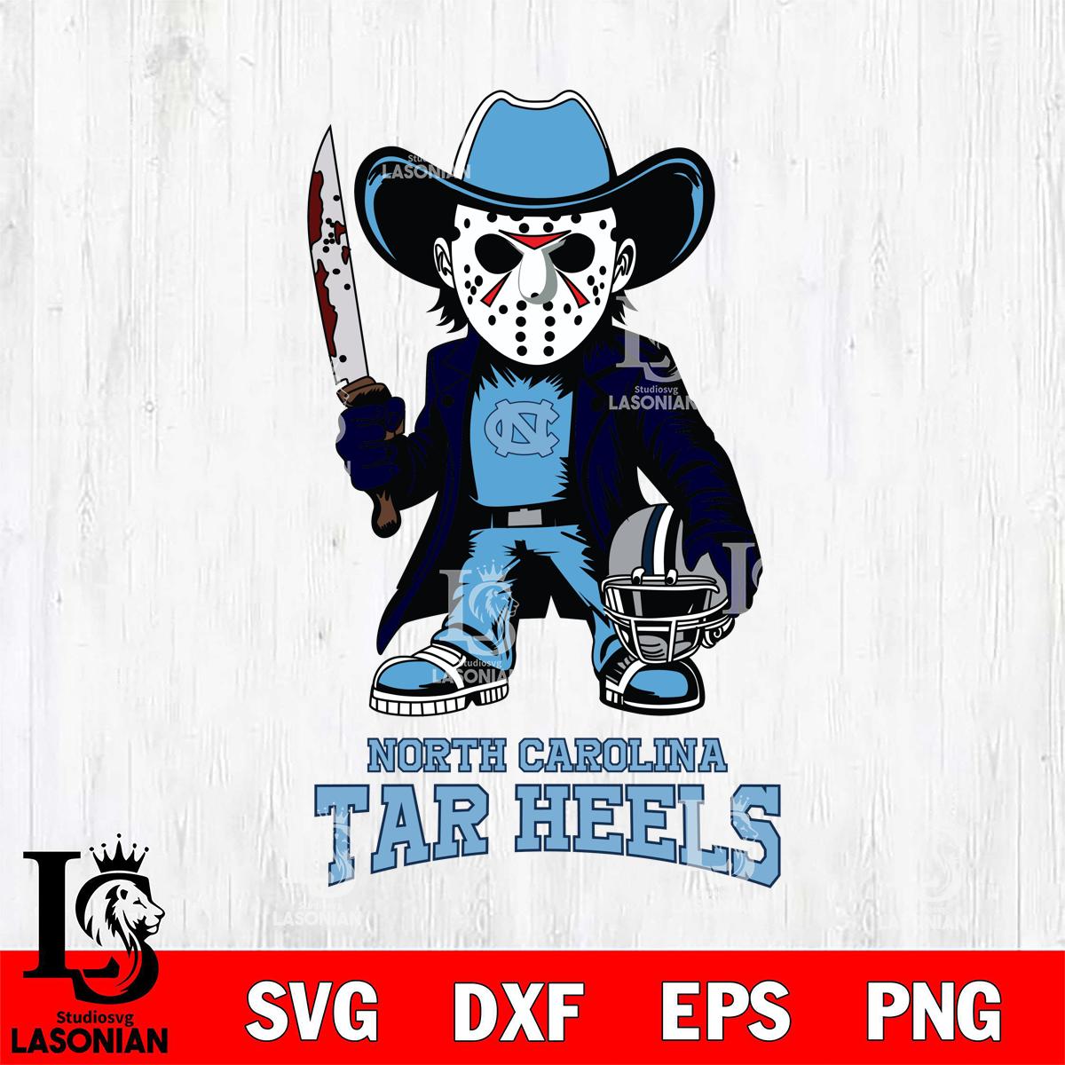 North Carolina Tar Heels Jason Voorhees 3 – lasoniansvg