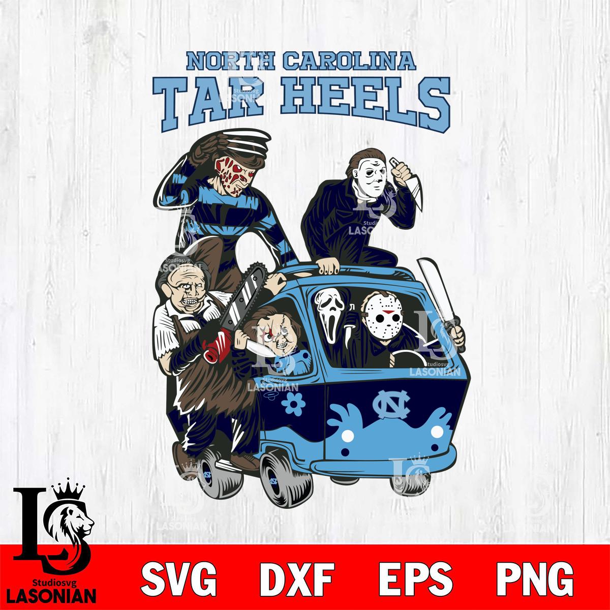 North Carolina Tar Heels Jason Voorhees Horror 10 – lasoniansvg