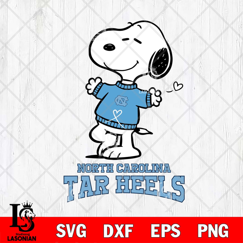 North Carolina Tar Heels snoopy cartoon illustration File cut , Criucut ...