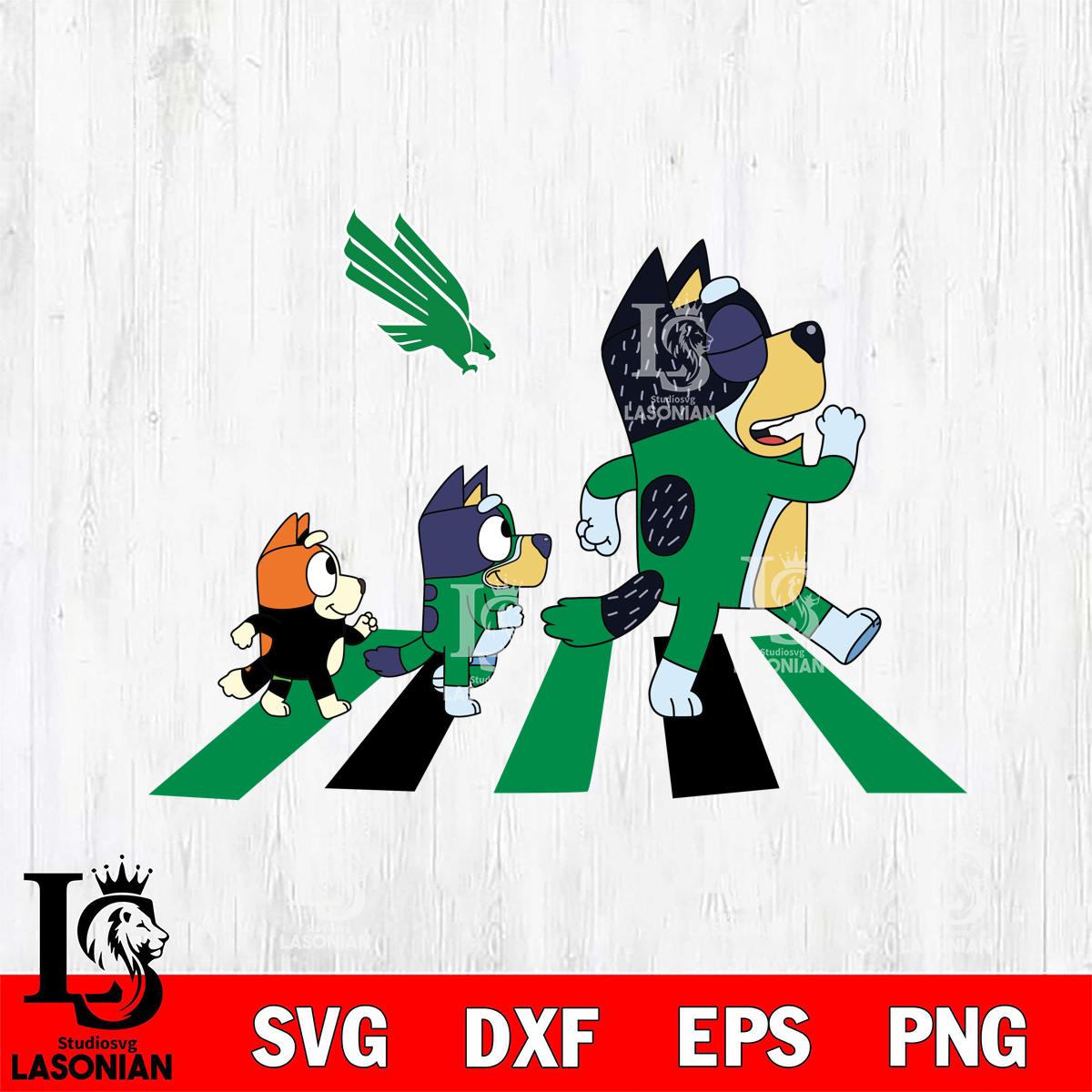 North Texas Mean Green Bluey 6 – lasoniansvg