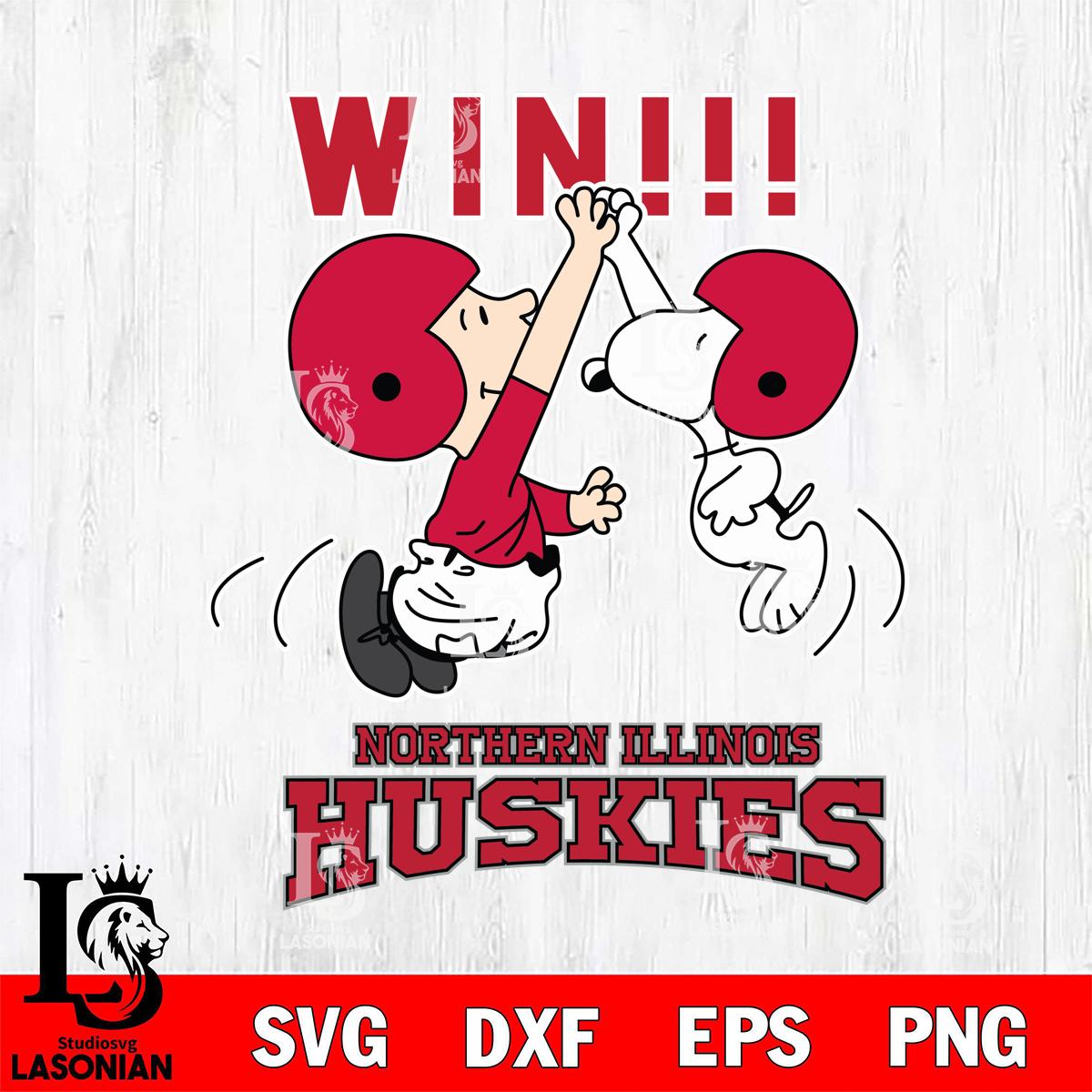 Northern Illinois Huskies Charlie Brown and Snoopy Win – lasoniansvg