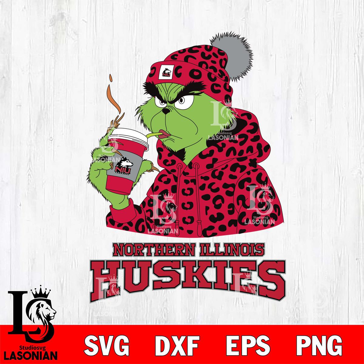 Northern Illinois Huskies Grinch Leopard Christmas – lasoniansvg