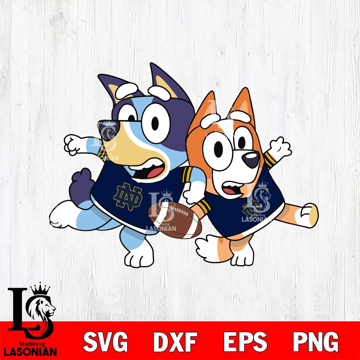 Notre Dame Fighting Irish Bluey – lasoniansvg
