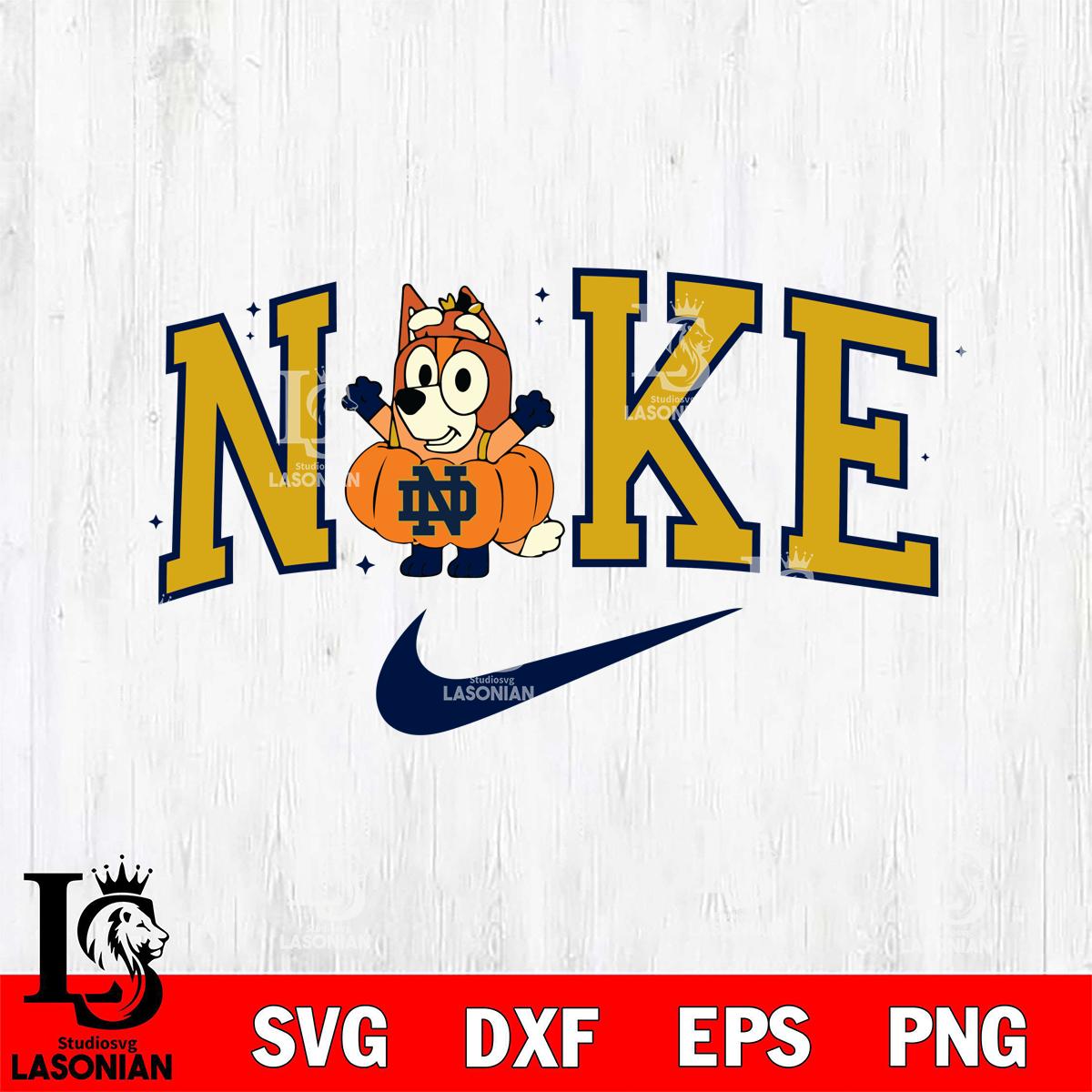 Notre Dame Fighting Irish Bluey Halloween Nike NCAA – lasoniansvg