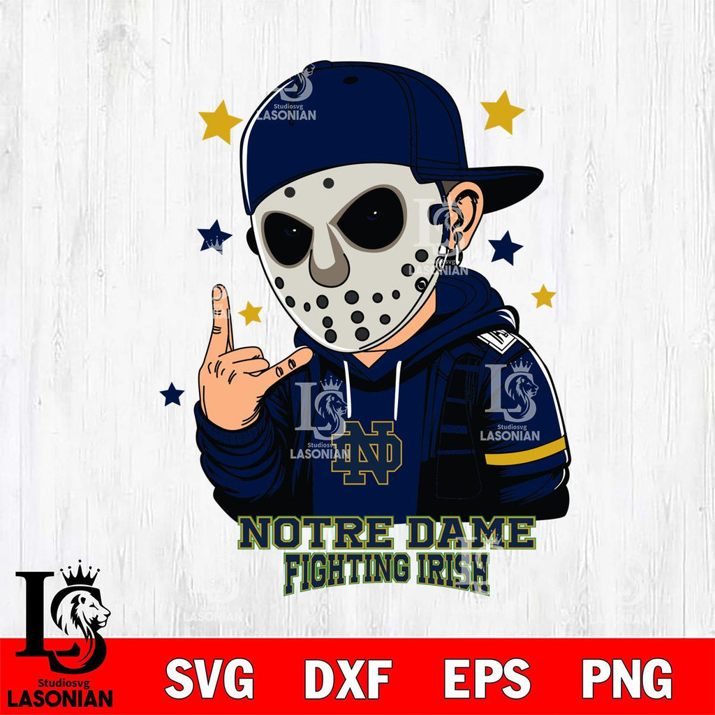 Notre Dame Fighting Irish Jason Voorhees Horror 9 – lasoniansvg