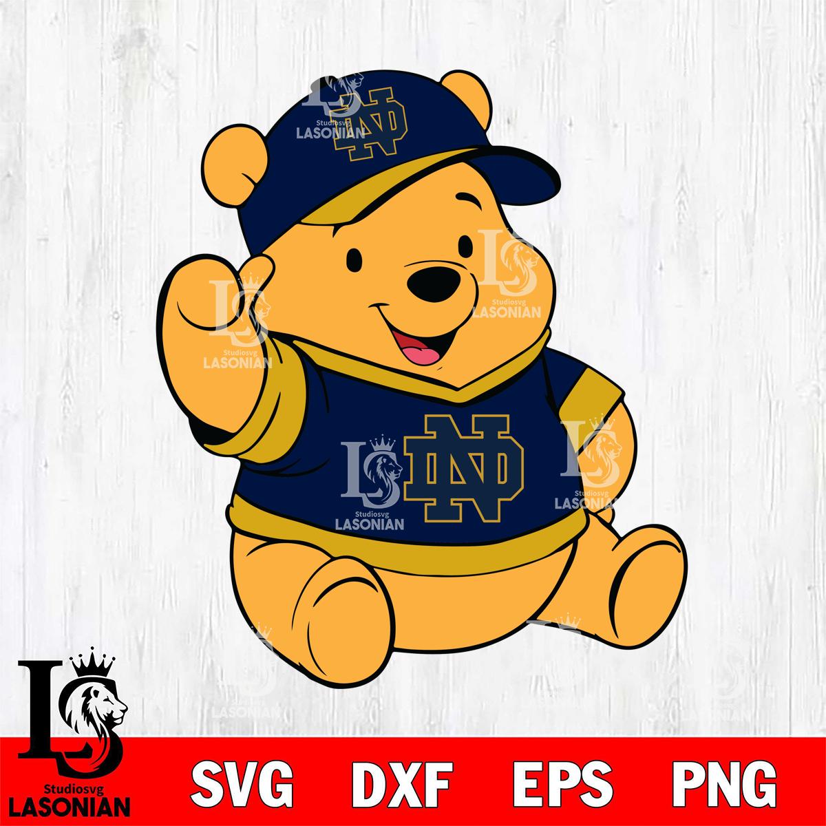 Notre Dame Fighting Irish Pooh Bear – lasoniansvg