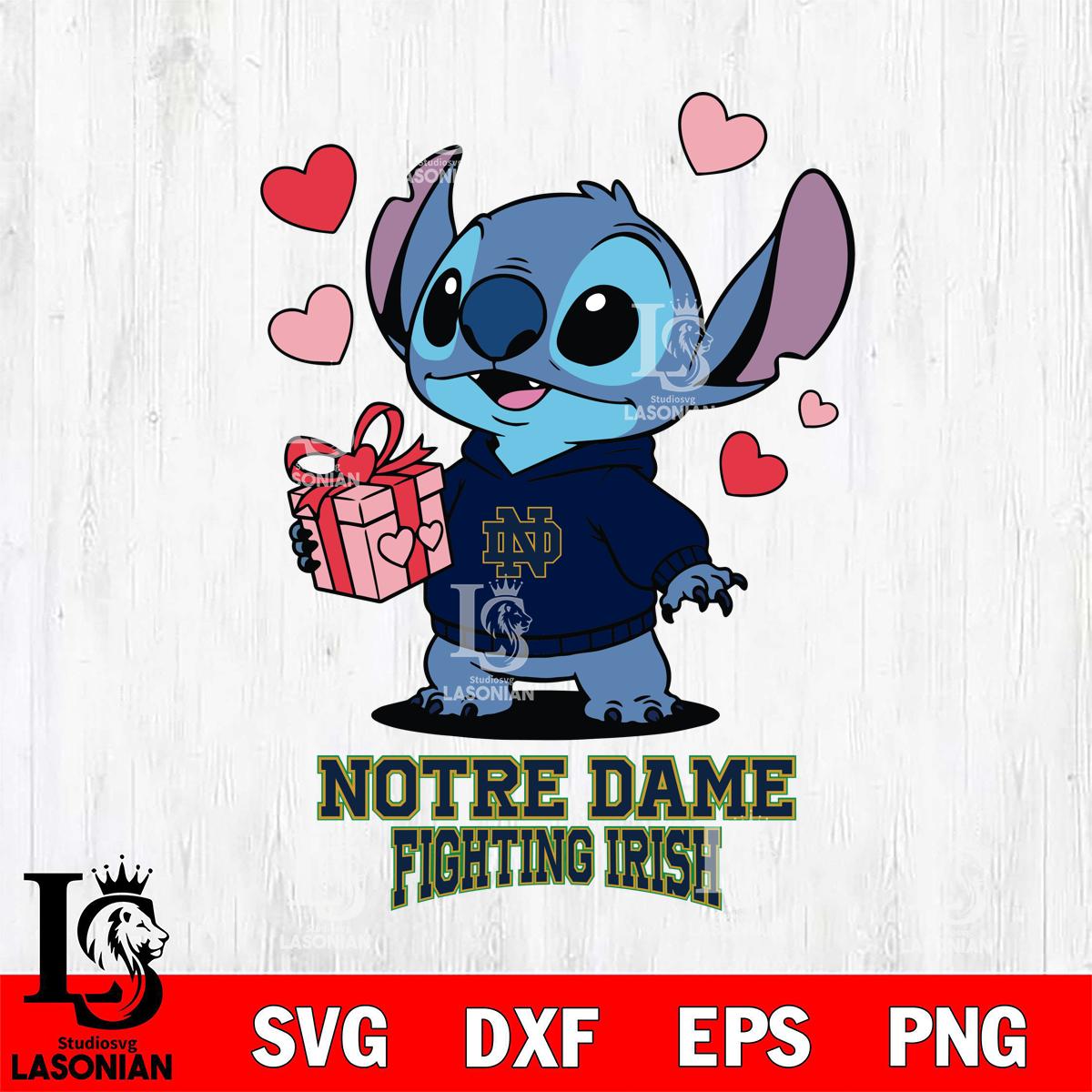 Notre Dame Fighting Irish Stitch gift Digital Download, NCAA SVG DXF ...