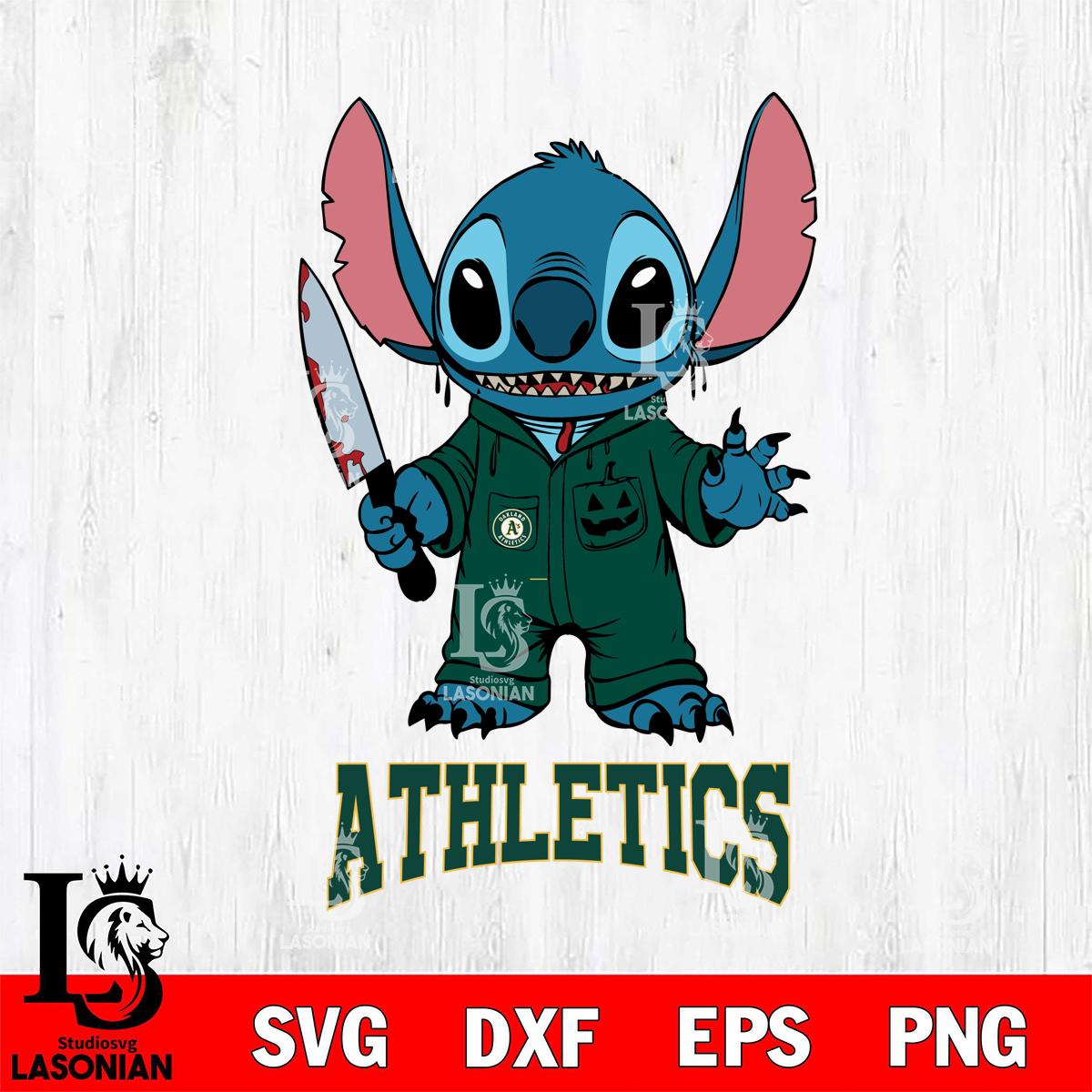 Oakland Athletics Stitch Horror 2 – lasoniansvg