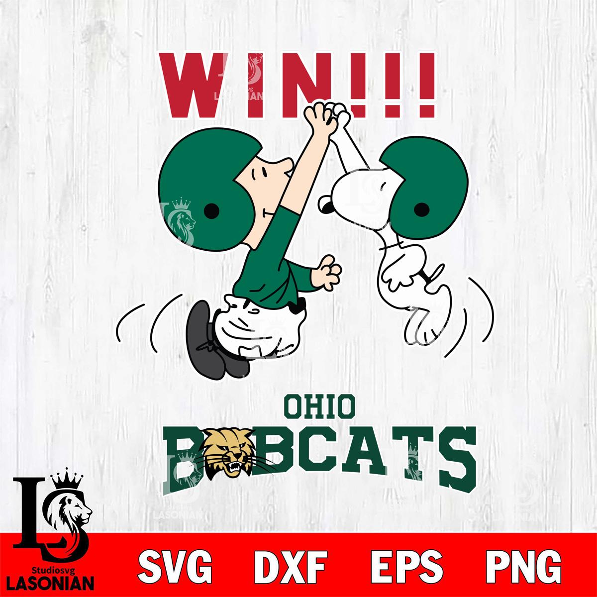 Ohio Bobcats Charlie Brown and Snoopy Win – lasoniansvg
