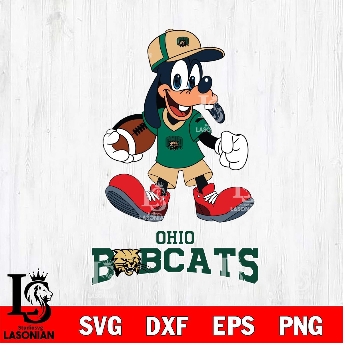 Ohio Bobcats Goofy Football Player – lasoniansvg