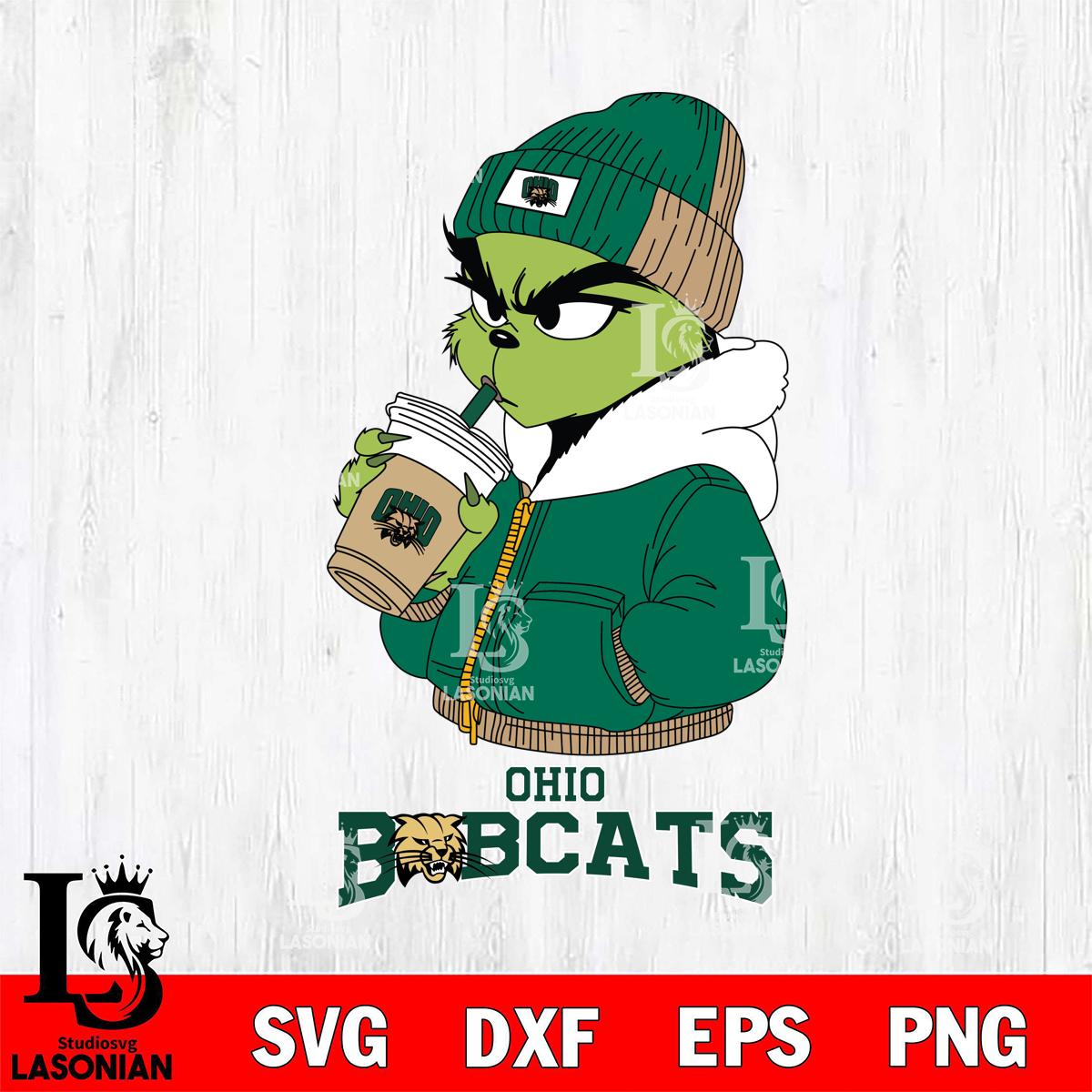 Ohio Bobcats Grinch Bougie Christmas – lasoniansvg