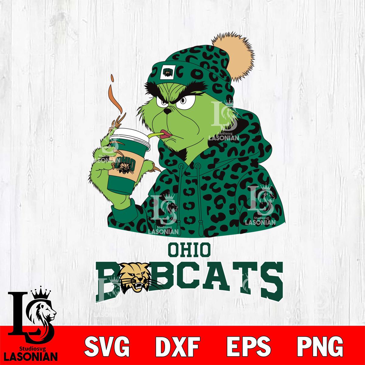 Ohio Bobcats Grinch Leopard Christmas – lasoniansvg