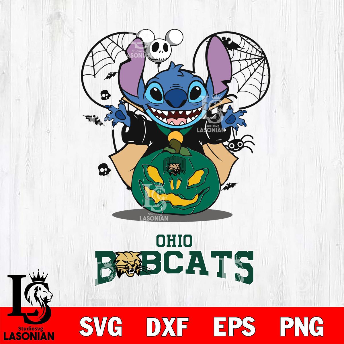 Ohio Bobcats Stitch Horror Halloween – lasoniansvg