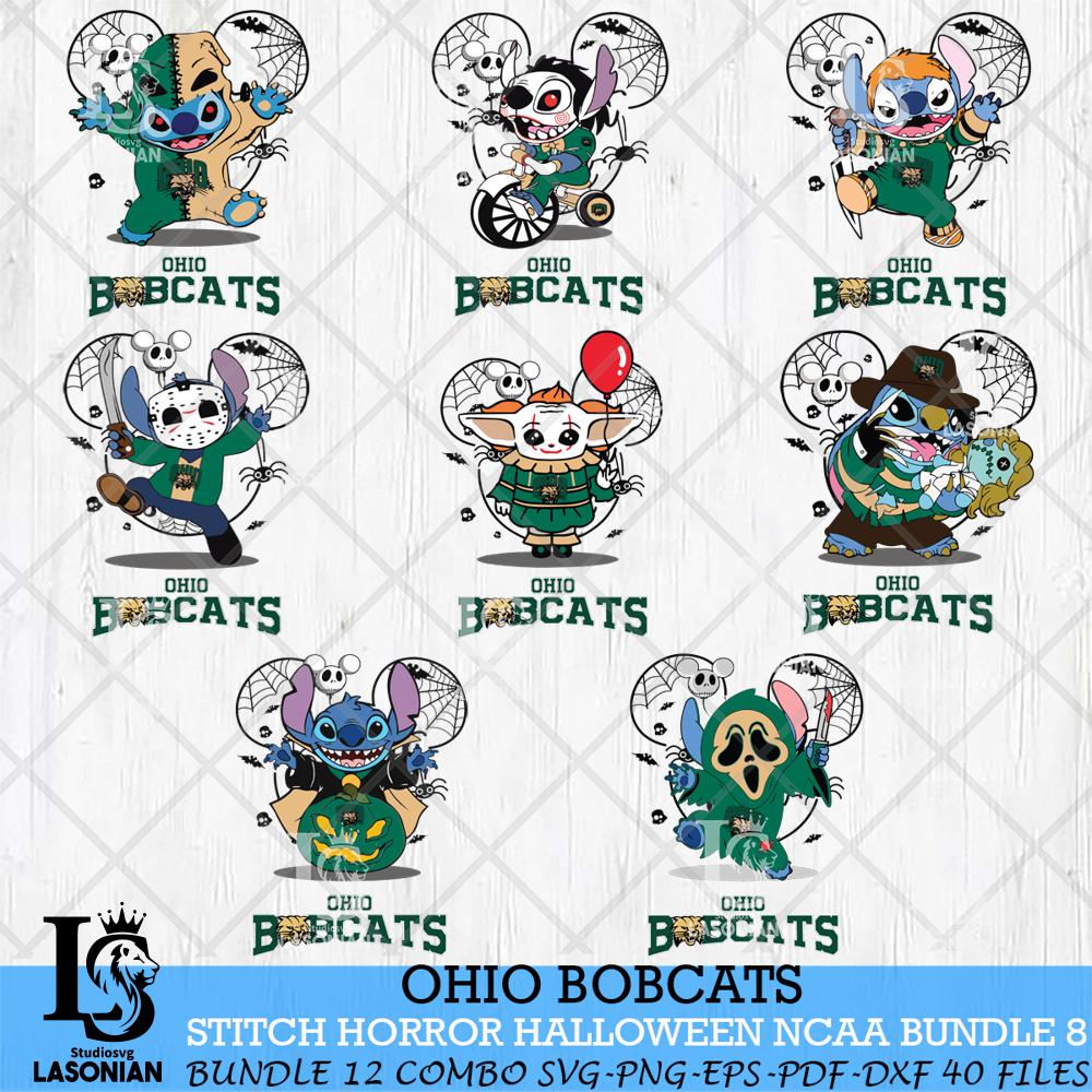 Ohio Bobcats Stitch Horror Halloween Bundle NCAA – lasoniansvg