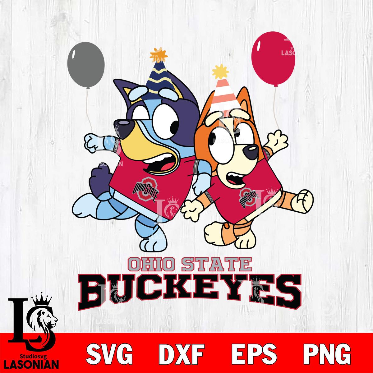 Ohio State Buckeyes Bluey & Bingo 2 – lasoniansvg