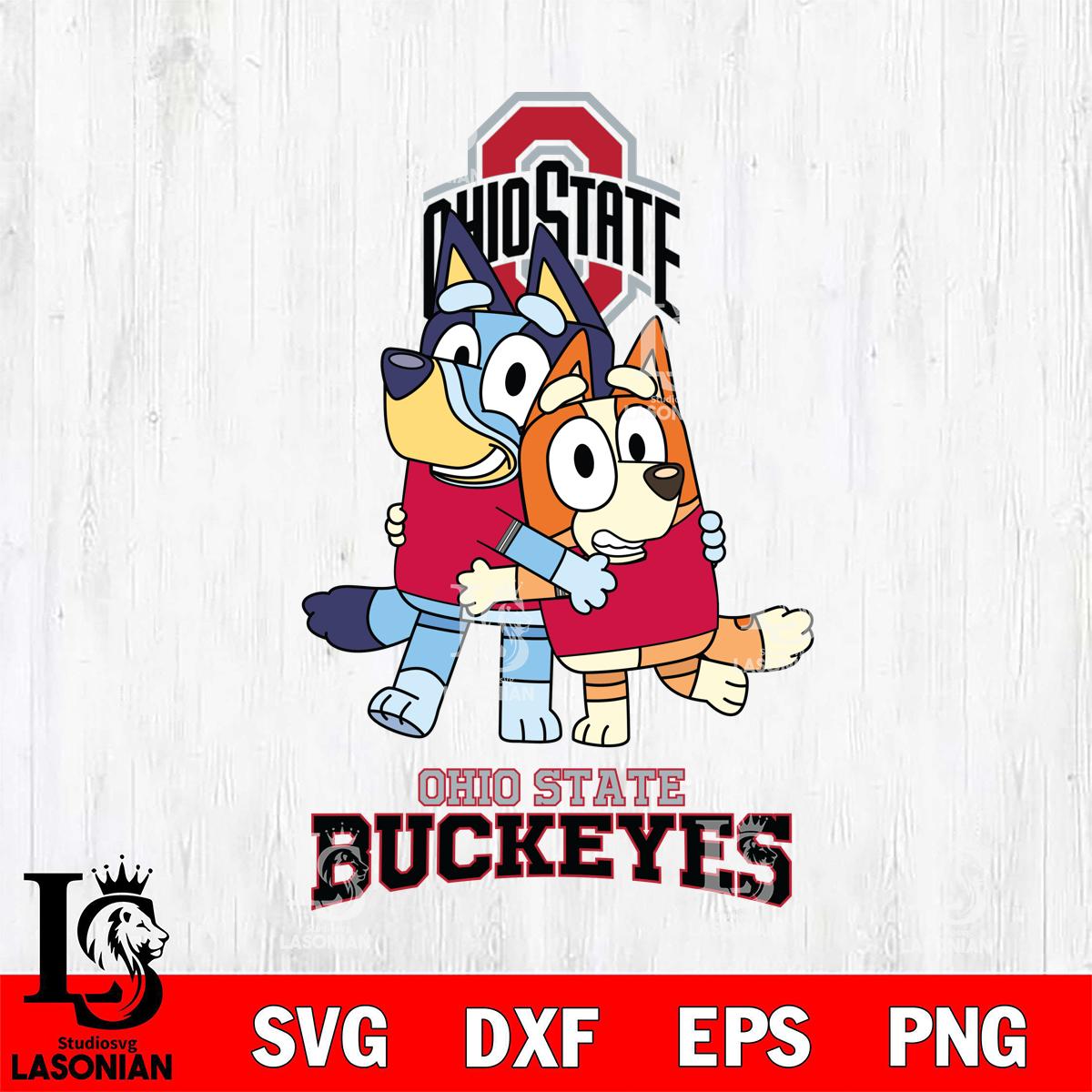 Ohio State Buckeyes Bluey & Bingo 3 – lasoniansvg