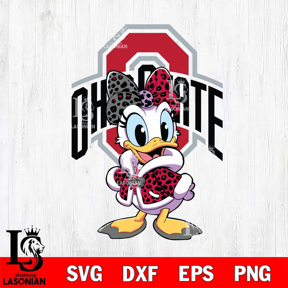 Ohio State Buckeyes Fancy Daisy Duck Disney – lasoniansvg