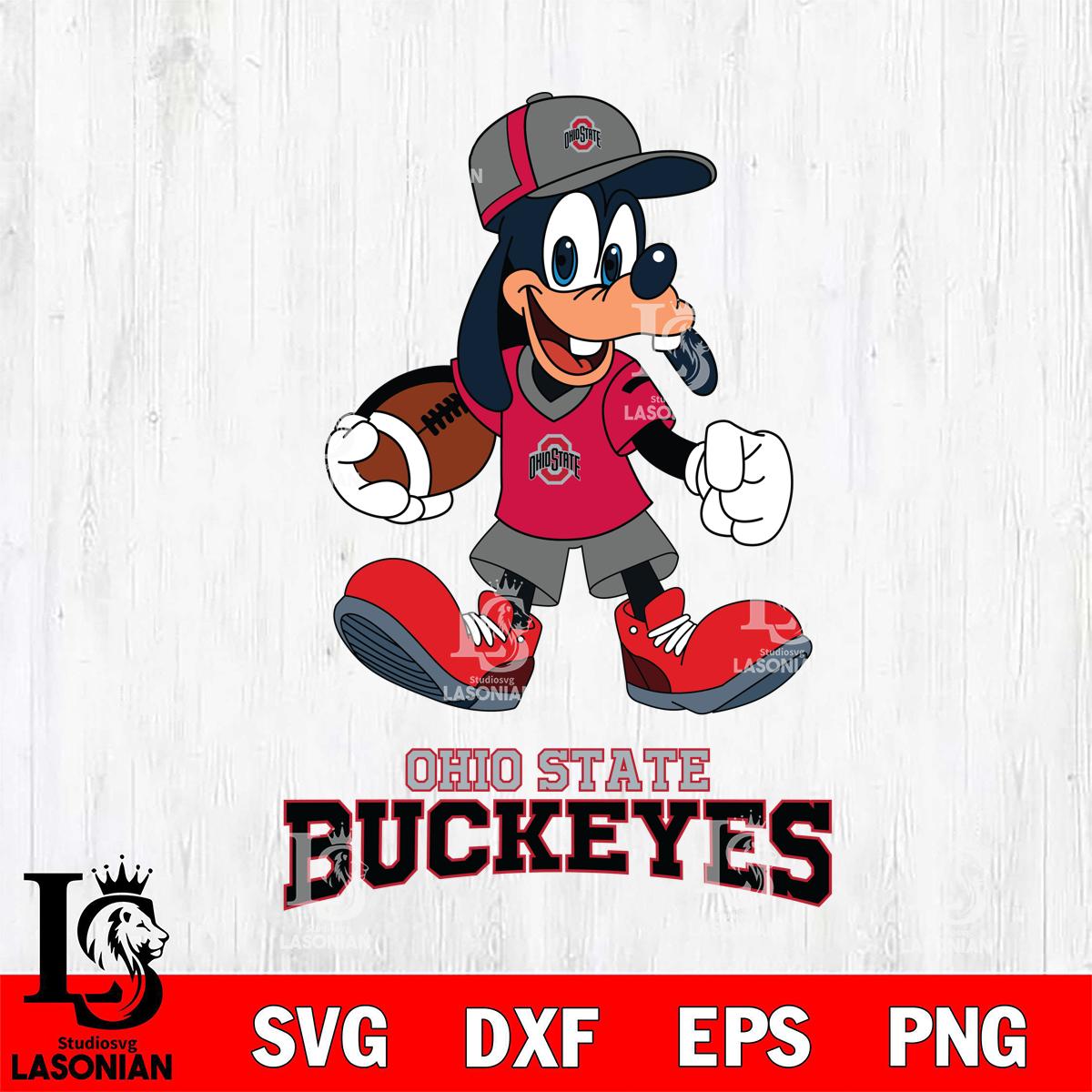 Ohio State Buckeyes Goofy Football Player – lasoniansvg