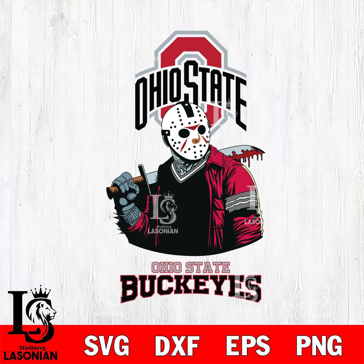 Ohio State Buckeyes Jason Voorhees 10 – lasoniansvg
