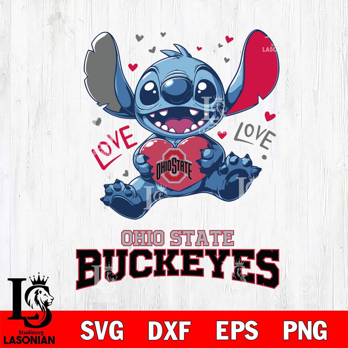 Ohio State Buckeyes Love Stitch – lasoniansvg
