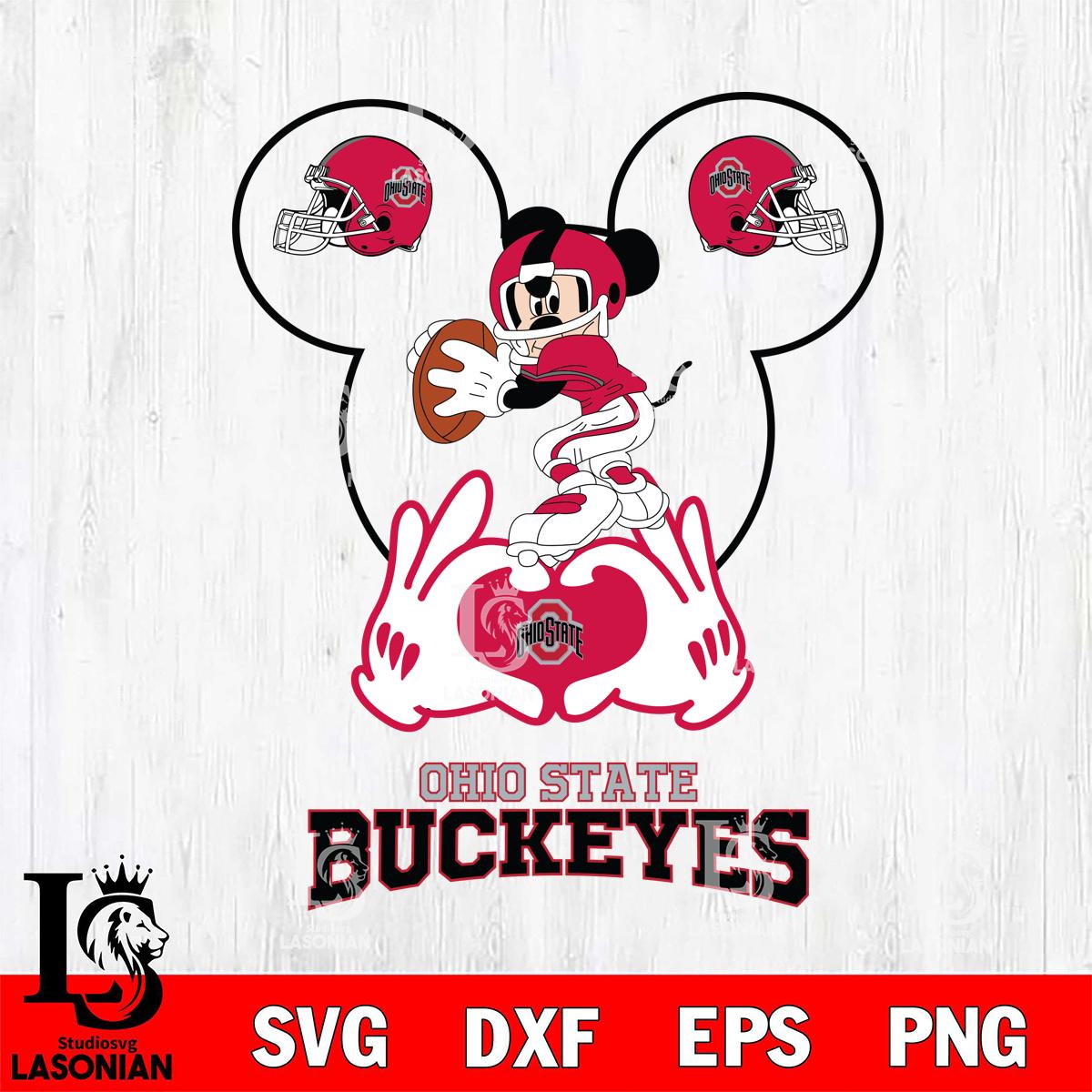 Ohio State Buckeyes Mickey Heart Rugby – lasoniansvg
