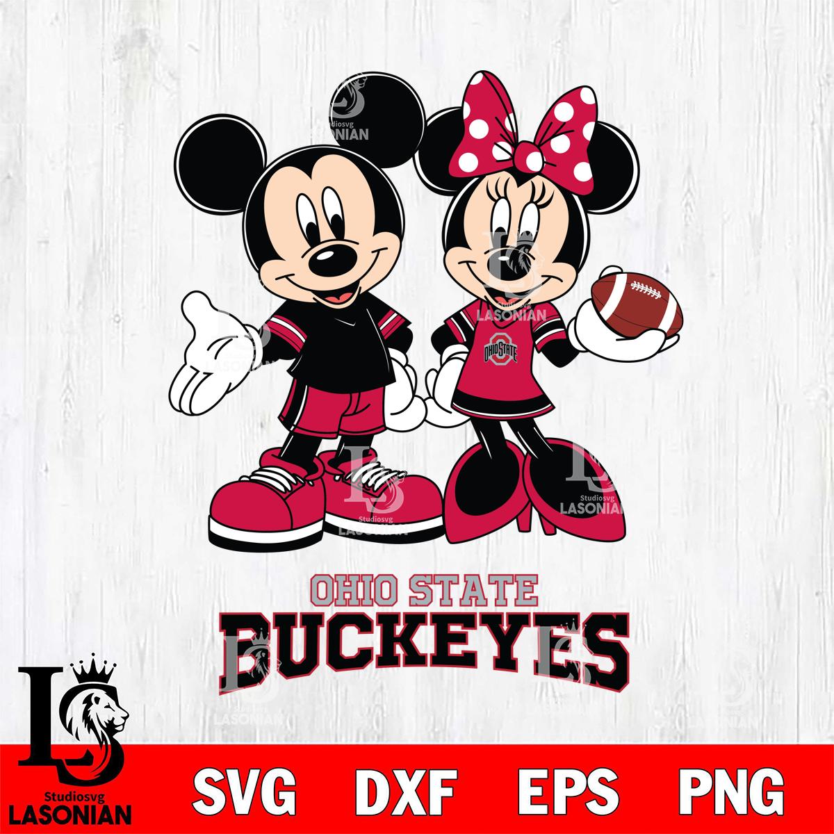 Ohio State Buckeyes Mickey Minnie Football – lasoniansvg
