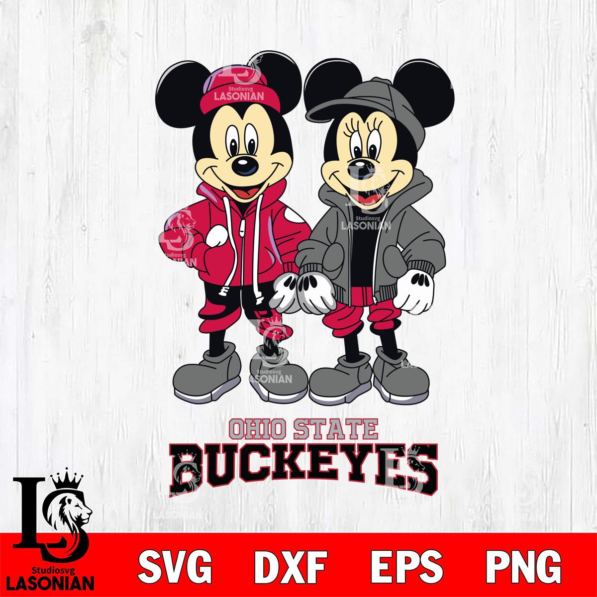 Ohio State Buckeyes Mickey Minnie Mouse Football – lasoniansvg