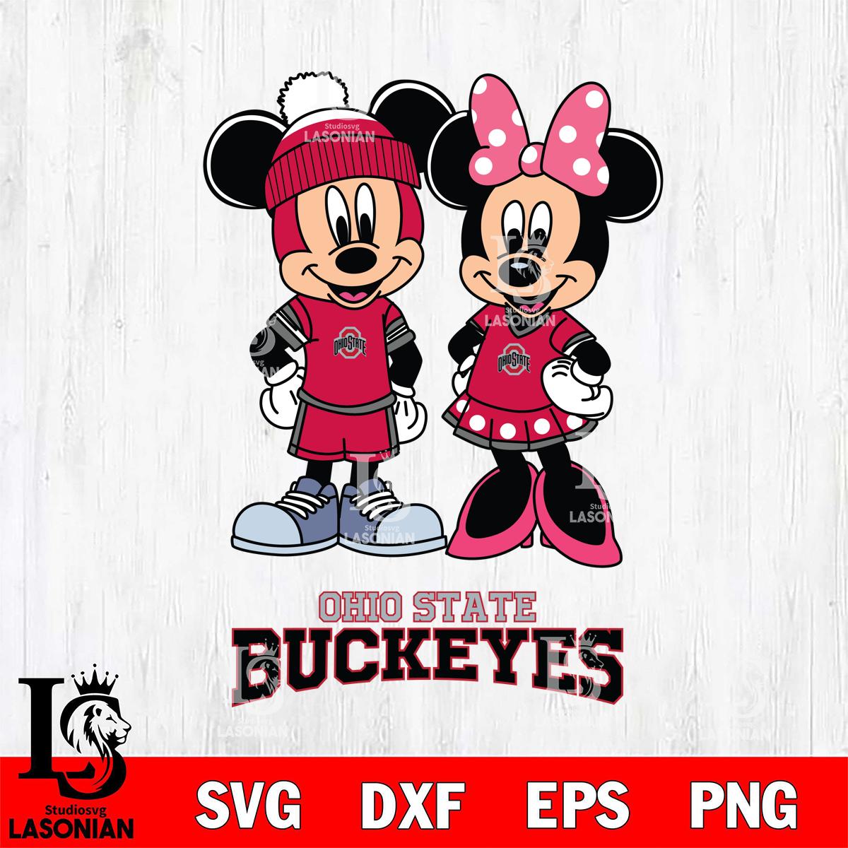 Ohio State Buckeyes Mickey Minnie Mouse Pink – lasoniansvg