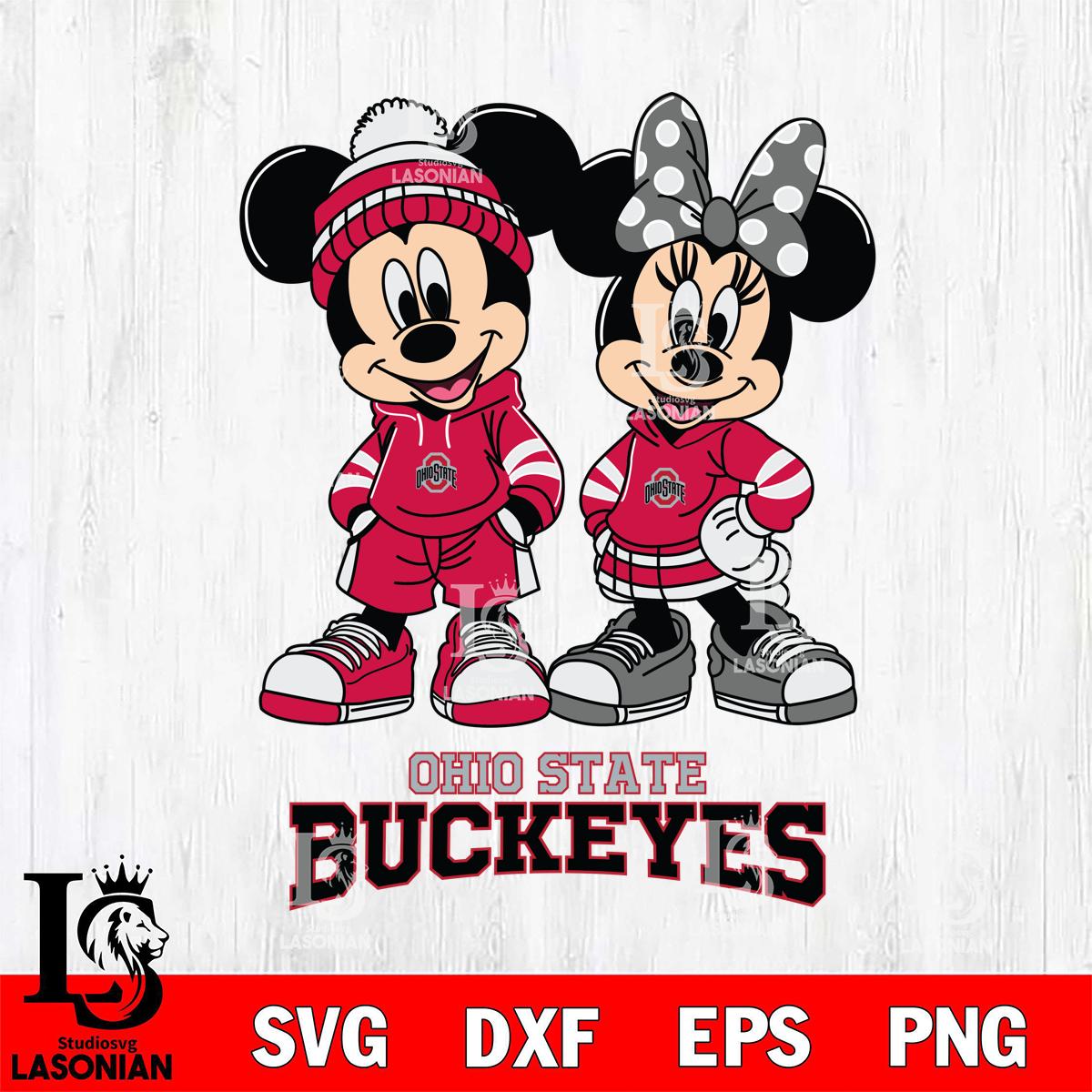 Ohio State Buckeyes Mickey Minnie Rugby Hoodie – lasoniansvg